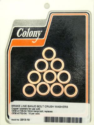 BRAKE LINE BANJO BOLT CRUSH WASHERS | CNC Cycle Works